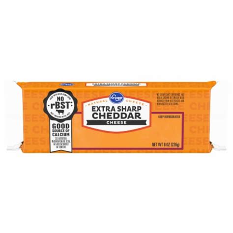 Kroger Extra Sharp Cheddar Block Cheese Oz Smiths Food And Drug