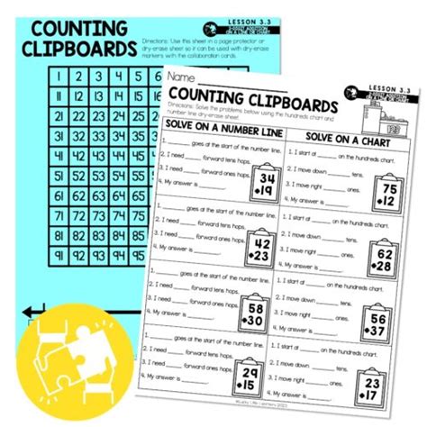 Lucky To Learn Math 2 Digit Addition On A Number Line Lesson 33 Collaboration Counting