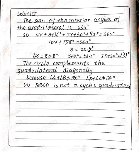 Solved Abcd Is A Quadrilateral Not Drawn Accurately Prove That Abcd
