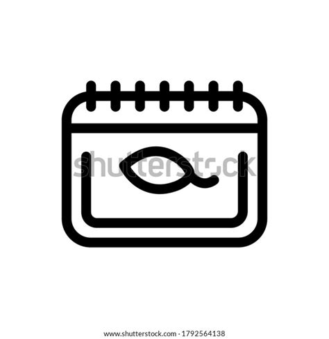 calendar icon outline vector isolated on stock vector royalty free