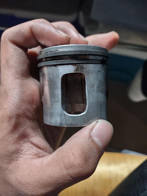 1st Time Attempt On A Piston Window How Did I Do Rmotorizedbicycles