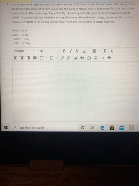 1 A Countercurrent Stage Extractor Is Used To