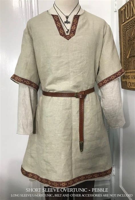 Medieval Renaissance Tunic Top Shirt Viking Norseman Saxon Men Cosplay