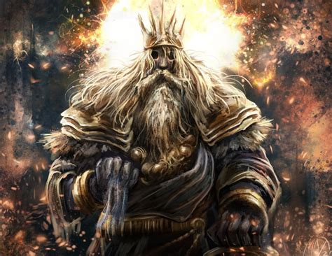 Gwyn Lord Of Cinder Dark Souls And More Drawn By Miffedmist Danbooru