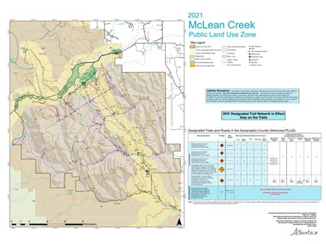 Mclean Creek Public Land Use Zone Map By Government Of Alberta Avenza