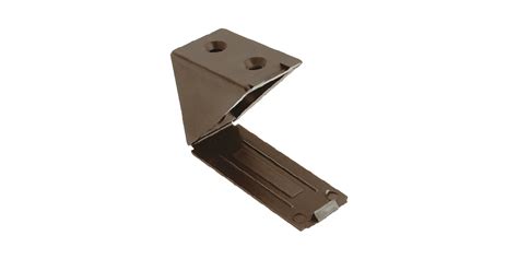 Taquet equerre Vynex plastique marron 24x33x33mm 4 pièces