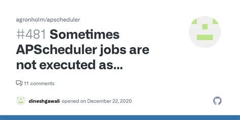 Sometimes APScheduler Jobs Are Not Executed As Scheduled Even When There Is No Error In Logs
