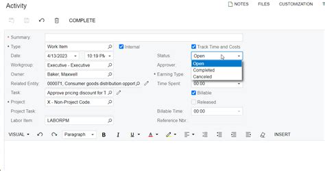 Marketingtaskactivities Upon Saving Status Remains Open Community