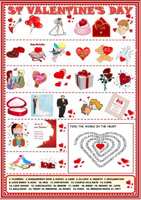 306 Valentine S Day English ESL Worksheets Pdf Doc