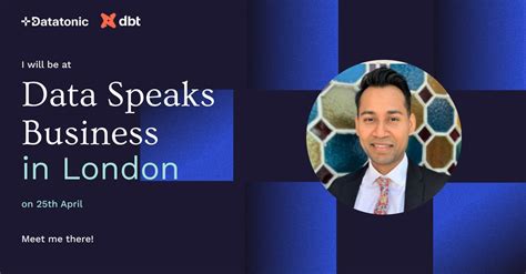 Hello Everyone Join Me At Dbt Data Speaks Business A Free Half Day