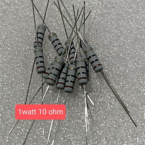 10pcs Resistor 10 Ohm 1 Watt Resistor 1watt 10ohm 1 W 10ohm 5℅ Lazada Indonesia