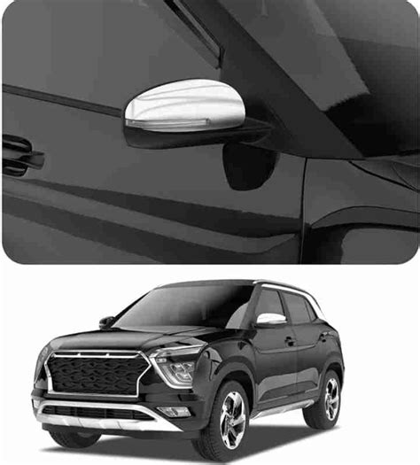 Sntp Chrome Orvmside Mirror Cover With Indicator Cut For Creta 2020