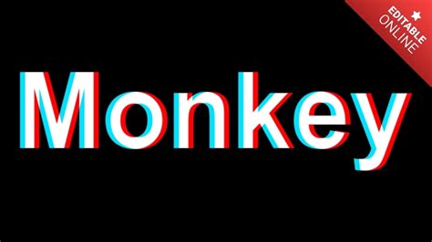 Monkey Text Effect Generator