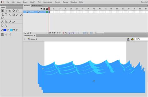 Create A Sea Wave Animation Using Flash Geeksforgeeks