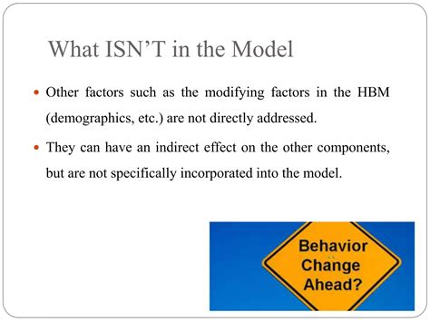 Behavioural Models In Health Promotion Pptx