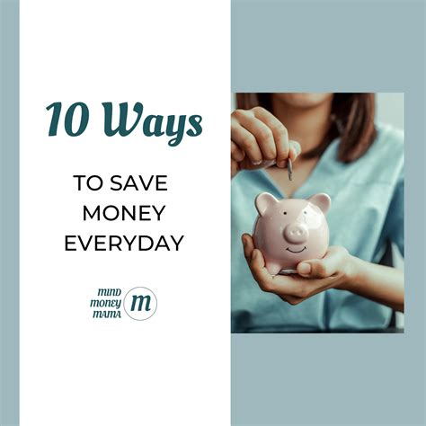10 Simple Ways To Save Money Every Day Mind Money Mama