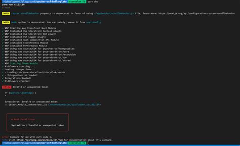 Project Does Not Start With Spryker As Backend Platform Issue Vuestorefront Storyblok