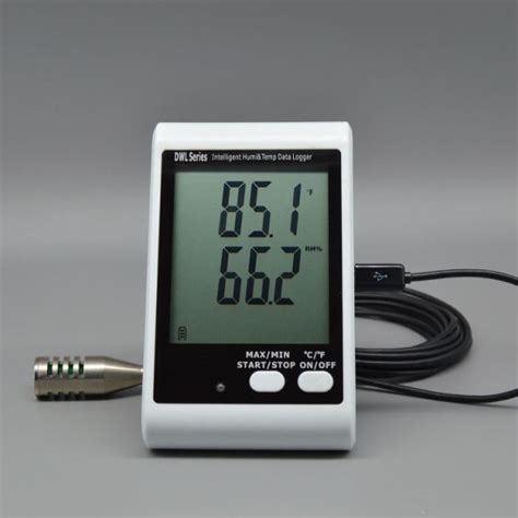 China LCD Display Temperature Humidity Data Logger Recorder With Probe China Temperature Meter