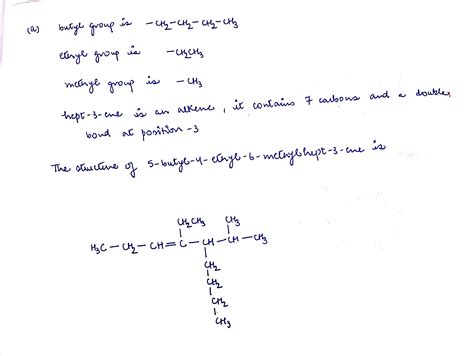 Solved 1 Draw The Structures Of The Following Hydrocarbons Each