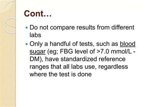 Reporting And Interpretation Of Laboratory Results Pptx