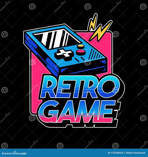 Vintage Gamepad For Play Retro Video Game Stock Vector Illustration