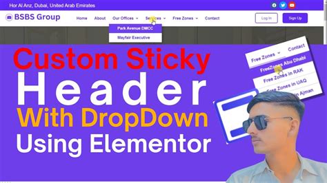 How To Create Custom Header In Wordpress Header Design Tutorial Elementor Youtube