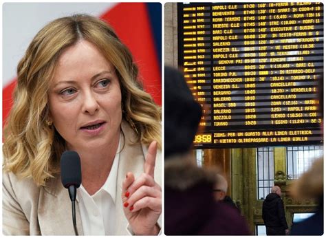 Il Governo Meloni Dice Che Gli Dispiace Per I Disagi Sui Treni Ma Non