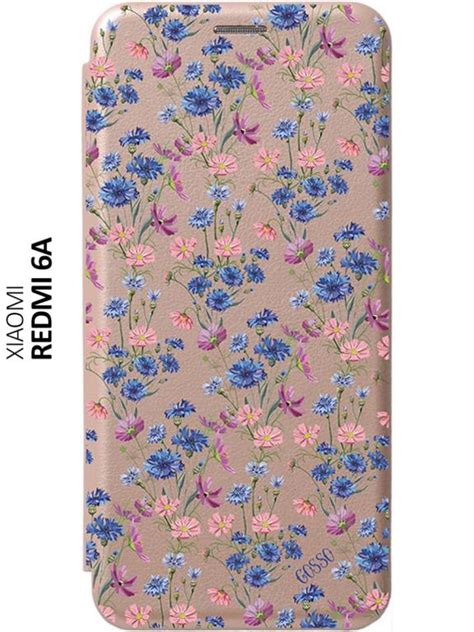 Чехол-книжка на Xiaomi Redmi 6A, Сяоми Редми 6А с 3D принтом GOSSO ...