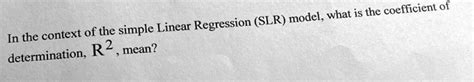 solved model what is the coefficient of the simple linear