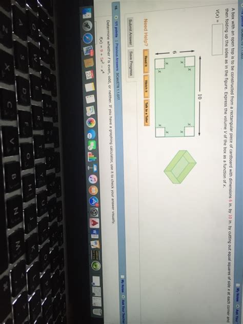 solved a box with an open top is to be constructed from a