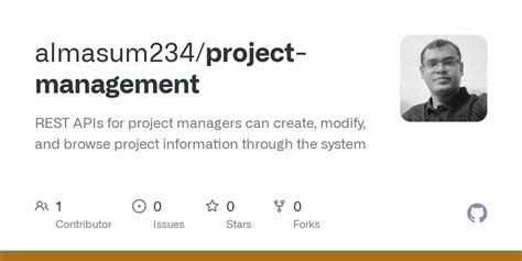 GitHub Almasum Project Management REST APIs For Project Managers Can Create Modify And