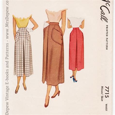 1940s Skirt Pattern Etsy