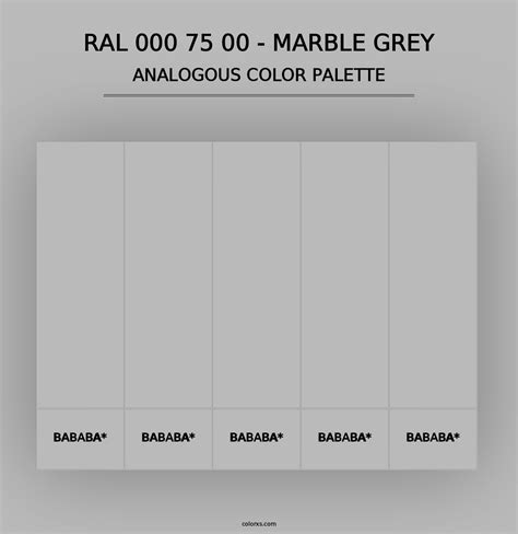 Ral 000 75 00 Marble Grey Color Palettes