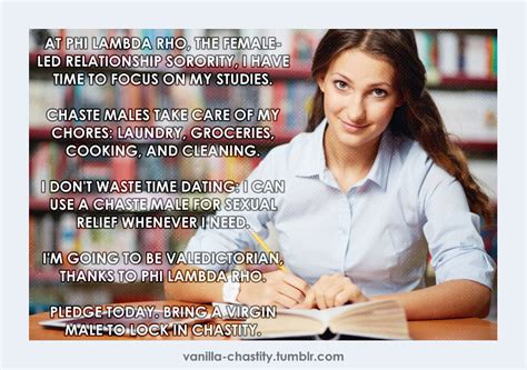 Themed Chastity Captions Vanilla Chastity At Phi Lambda Rho The