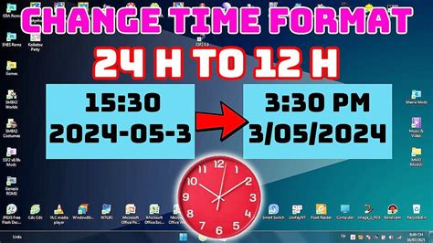 How To Change Clock To Hour Format From Hour In Window Change Time Format To