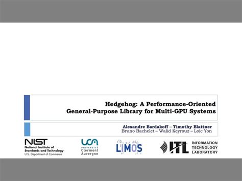 Gtc 2020 Hedgehog A Performance Oriented General Purpose Library That Exploits Multi Gpu