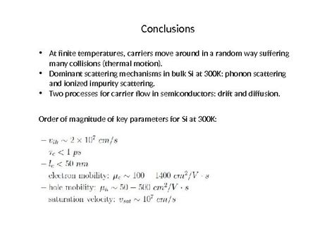 Physics Of Semiconductor Devices Lecture 3 Carriers