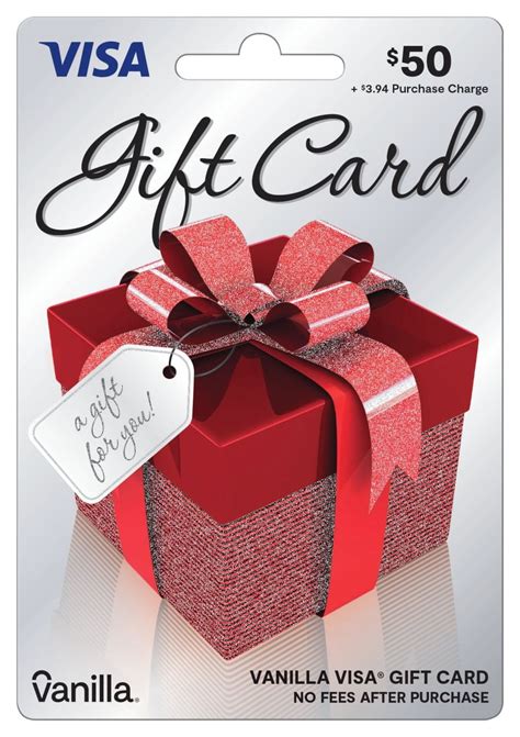 50 Vanilla Visa Gift Box Gift Card Plus 3 94 Purchase Fee
