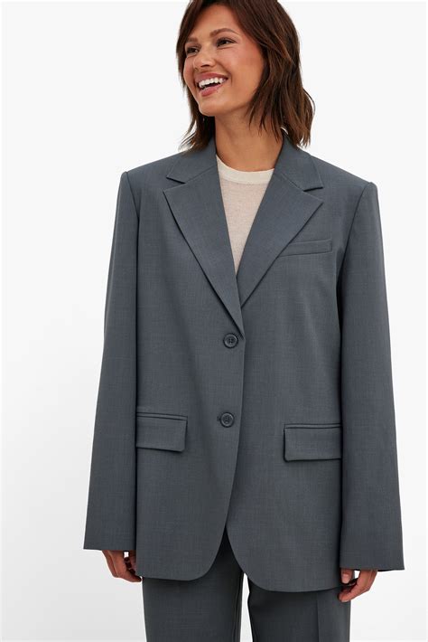 Oversized Blazer Grey Na Kd