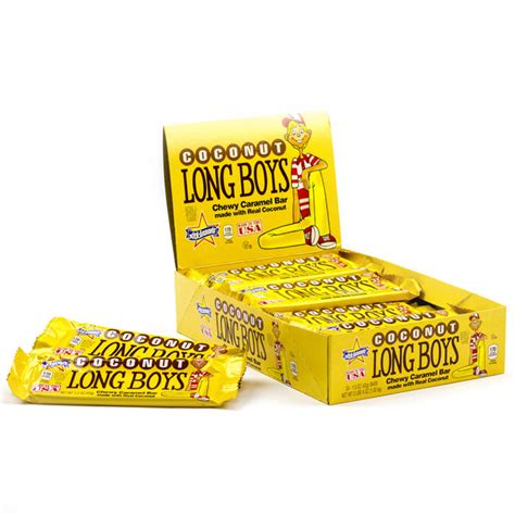Long Boys® Coconut Fun Size Caramels 15 Oz Bar 24 Count Box