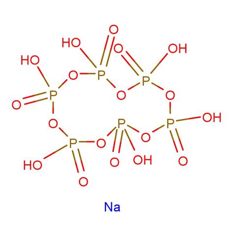 Sodium Hexametaphosphate Molecular Structure In 2024 Chemical Structure Molecular Structure
