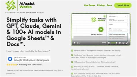 Gpt For Work Ai For Spreadsheets And Documents