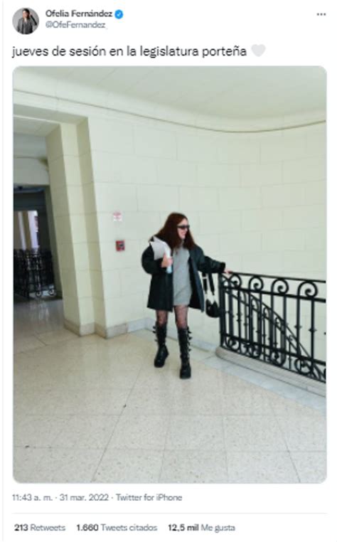 Ofelia Fernández Fue Tendencia Por Su Look En La Legislatura Y Se Cruzó