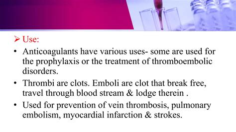 Anticoagulants Pptx