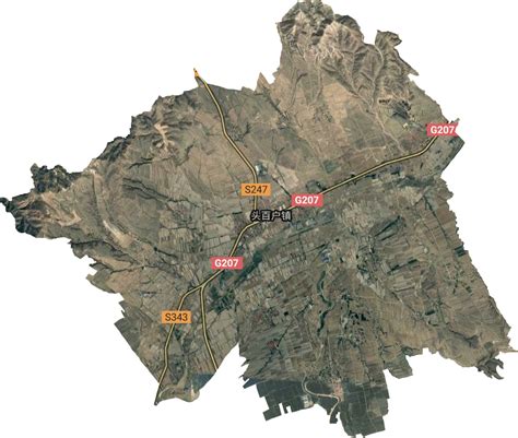 头百户镇高清卫星地图