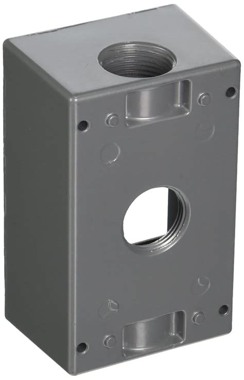 Red Dot Ih3 2 Red Dot 1 Gang 17 Universal Weatherproof Box With Three 3 4 Holes Silver