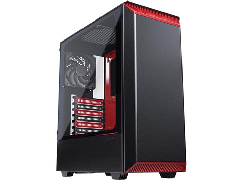Phanteks Eclipse P300 Tempered Glass Ph Ec300ptg Br Black Red