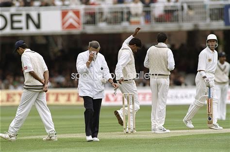 Dickie Bird Legendary Umpire Retires England V India Lords 1996 Images Cricket Posters