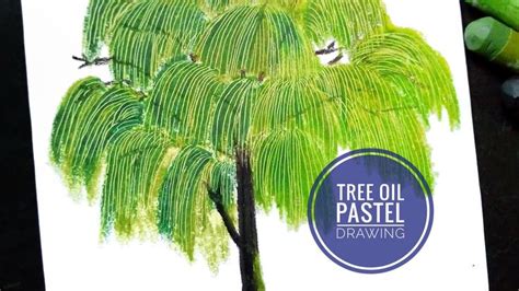 How To Draw A Tree With Sgraffito Technique Part 4 Oil Pastel