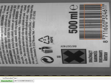 Barcodes EAN13 例題Aurora Vision Documentation